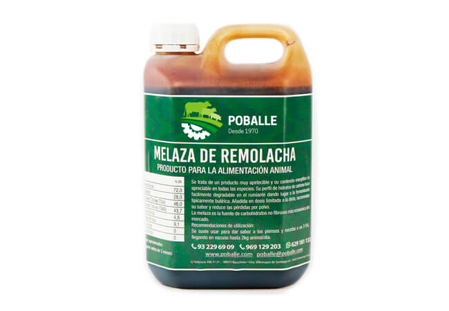 Melaza de Remolacha 2,5KG. Para alimentación ganado vacuno y ovino